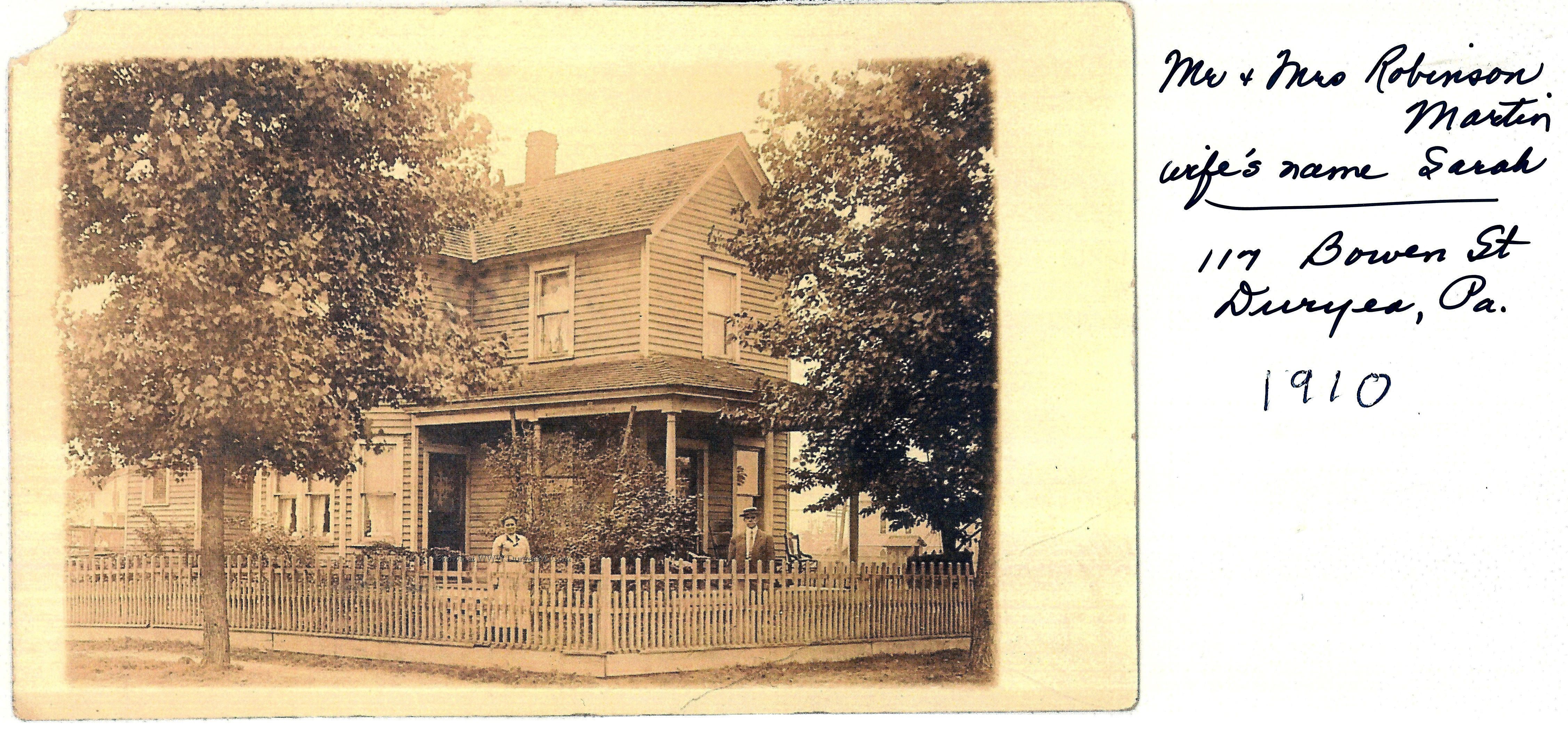 Duryea PA 1910 to 1919 Contents Page test